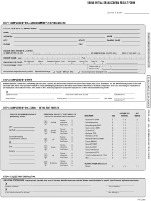 Drug Test Results Forms - US Screening Source