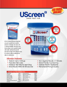 UScreen Drug Test Cup Brochure - U.S. Screening Source