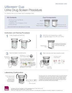 UScreen Cup Procedure Card - U.S. Screening Source