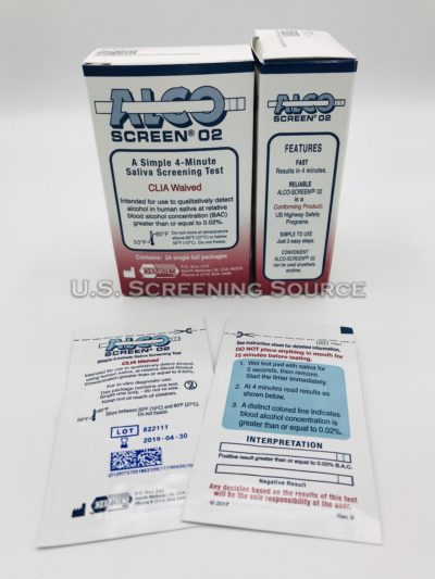 AlcoScreen 02 Alcohol Test | US Screening Source